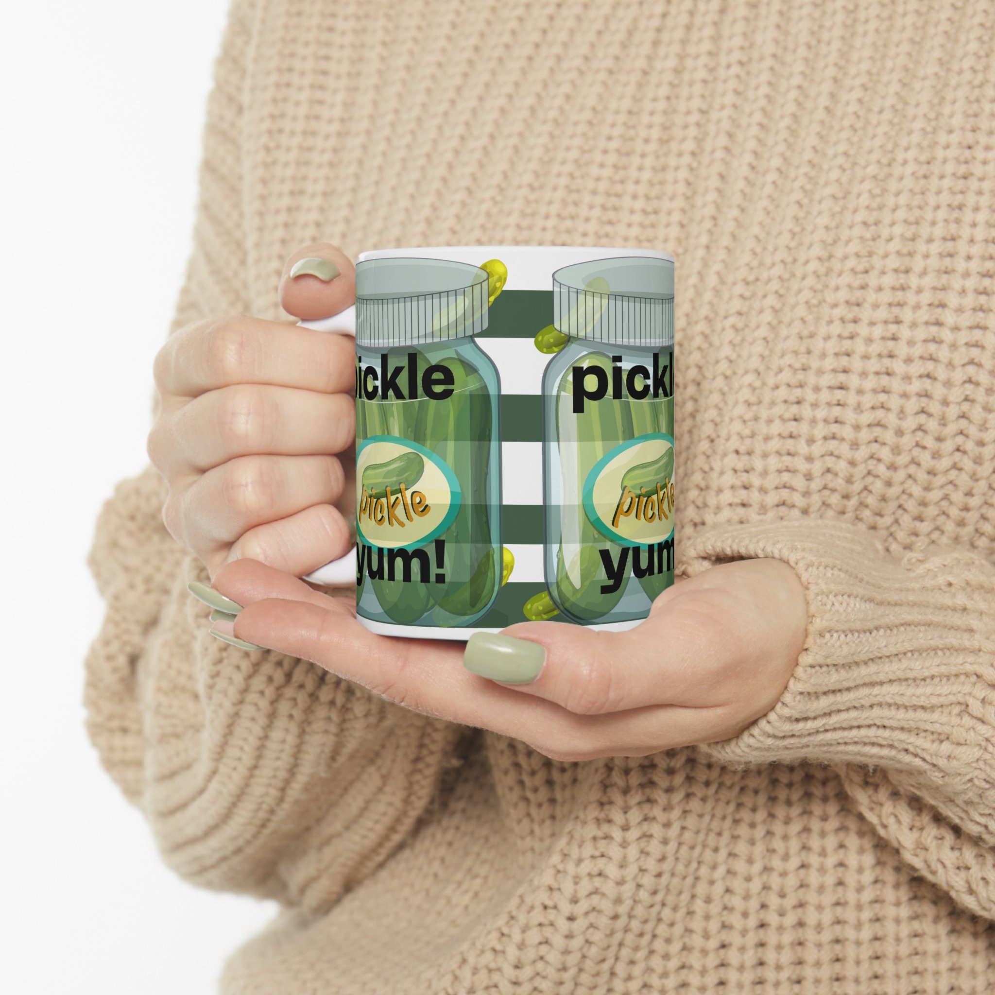 Funny Pickle Mug/funny Coffee Mug/pickle Jar on Mug/mug for Pickle ...