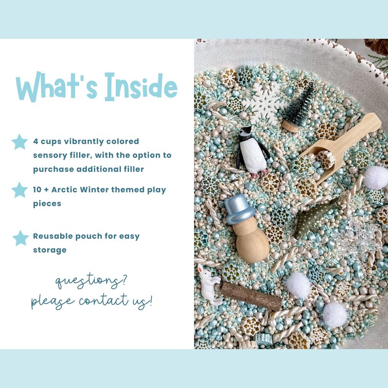 Winter Sensory Bin Kit Arctic Animal Fine Motor Activity - Etsy