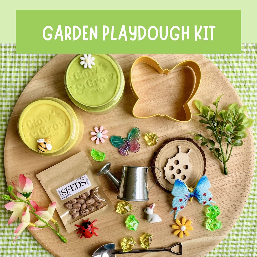 Garden Playdough Kit Garden Sensory Bin Flower Garden Playdough Kit ...
