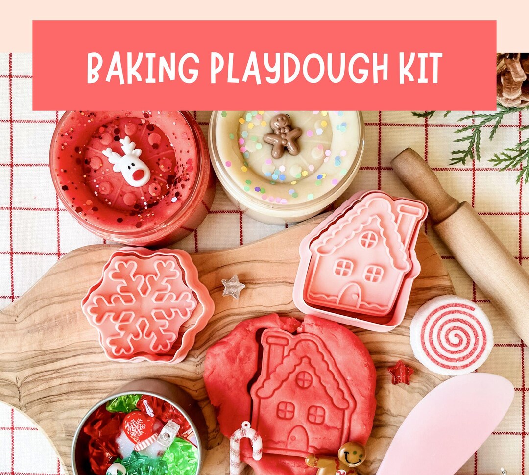 Christmas Baking Playdough Kit Christmas Playdough Kit Holiday Baking ...
