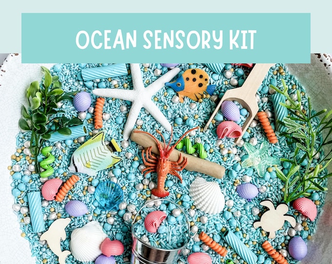 Ocean Sensory Bin Ocean Sensory Kit Beach Sensory Bin Beach Sensory Kit ...