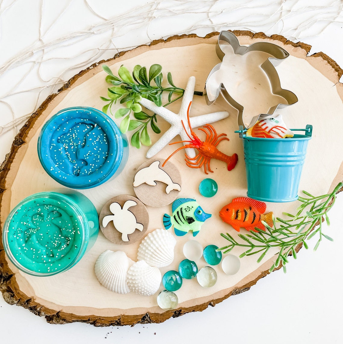 Ocean Playdough Kit Ocean Sensory Bin Under the Sea Playdough Kit Sensory Play Kit Ocean Toddler ...