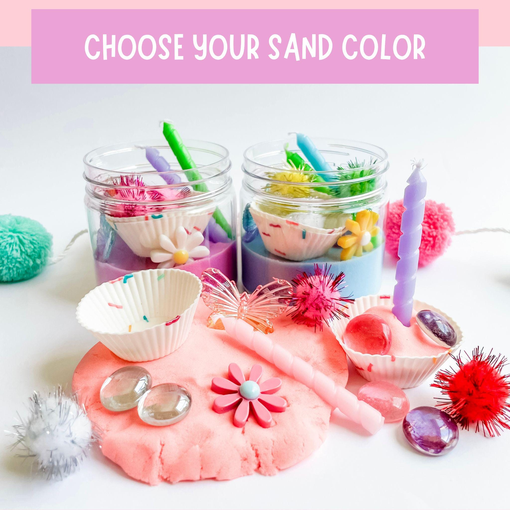 Cupcake Sensory Sand Jar Cupcake Sensory Kit Birthday Sensory Bin ...