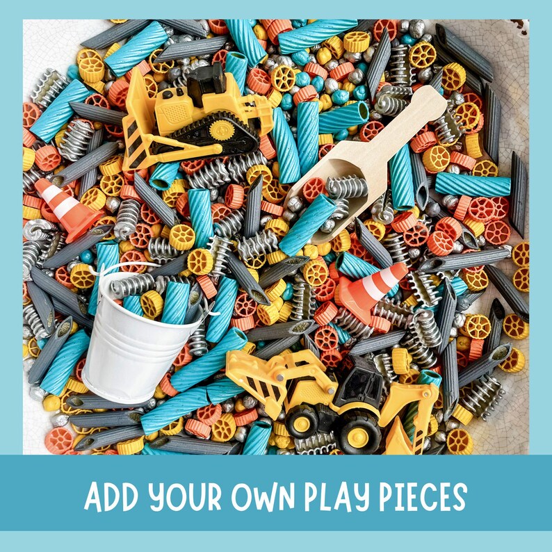Construction Sensory Bin Filler Construction Fine Motor Activity - Etsy