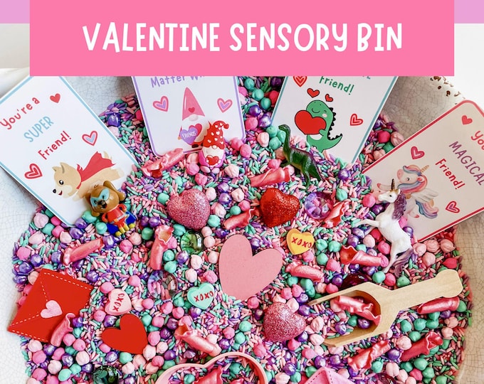 Valentine's Day Sensory Bin Valentine's Day Sensory Kit Valentine ...