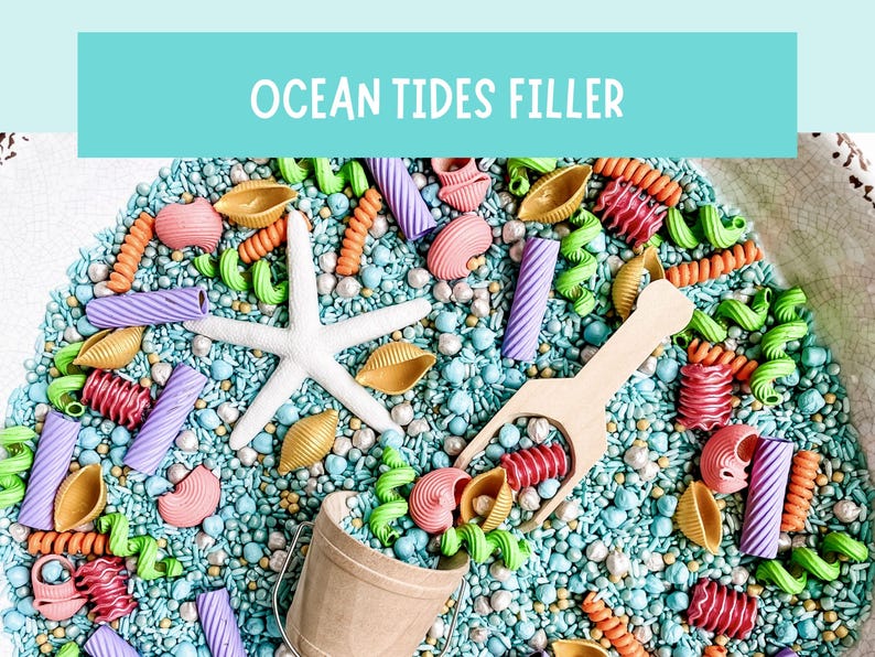Ocean-themed Sensory Bin Filler Pretend Play Fine Motor Learning ...