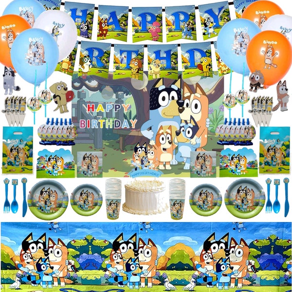 Bluey Party Supplies - Etsy