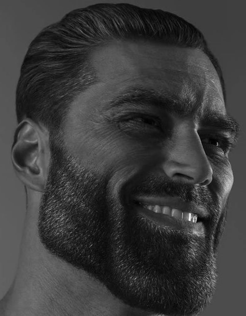 GigaChad STICKERS Giga Chad 2x2.5 inches LOT pack of 5 - Etsy.de