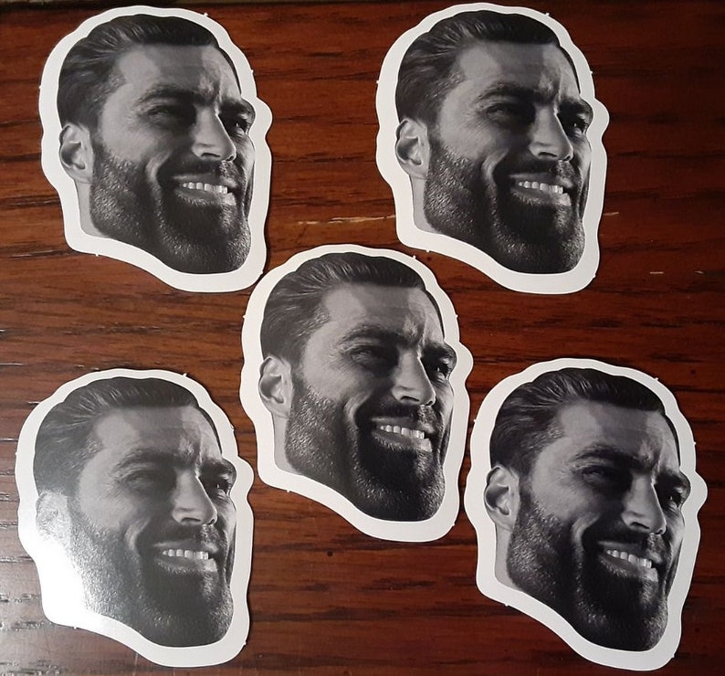Gigachad STICKERS Giga Chad 2x2.5 Inches LOT Pack of 5 - Etsy