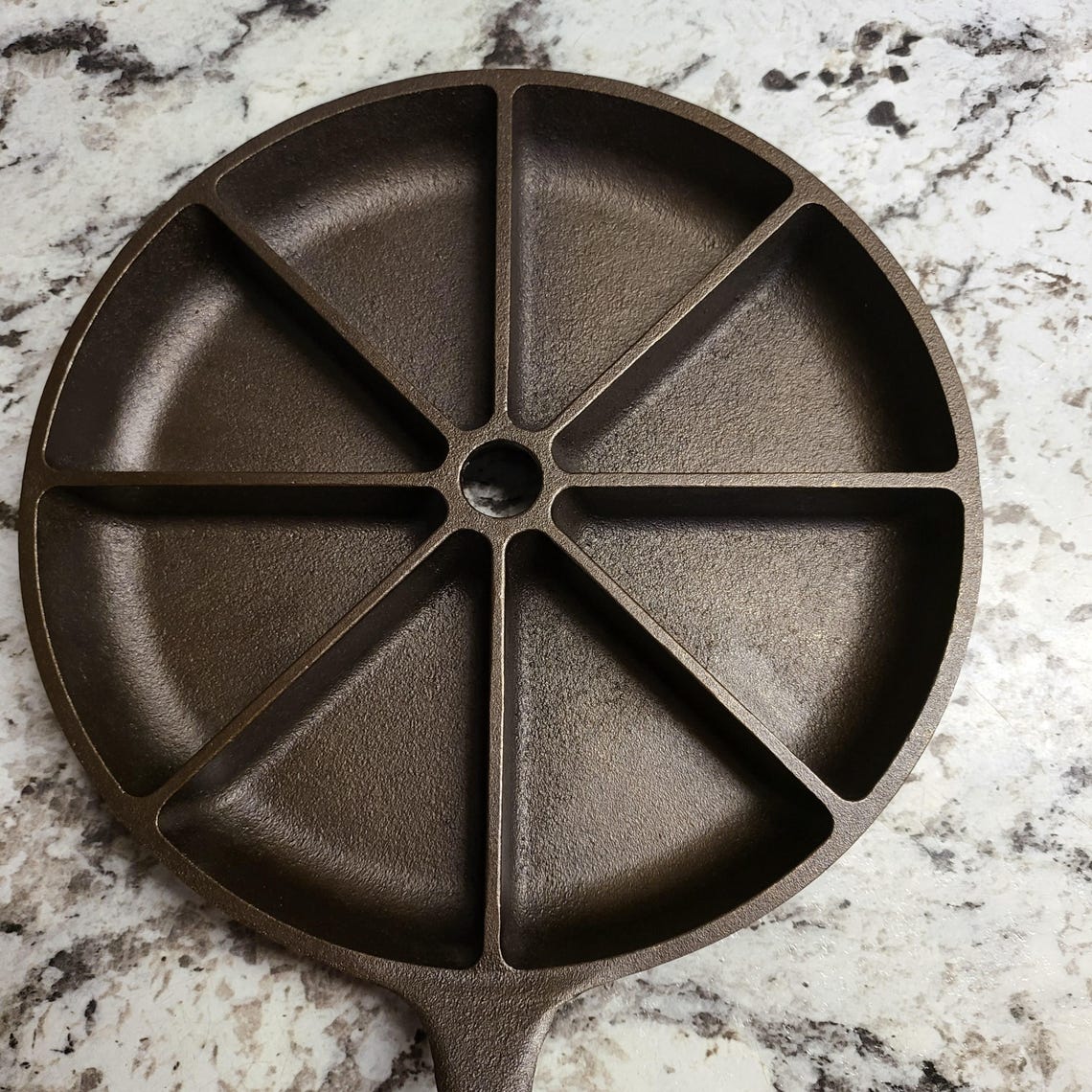 HTF REMC Cast Iron Cornbread Wedge Advertising Skillet Made by Lodge ...