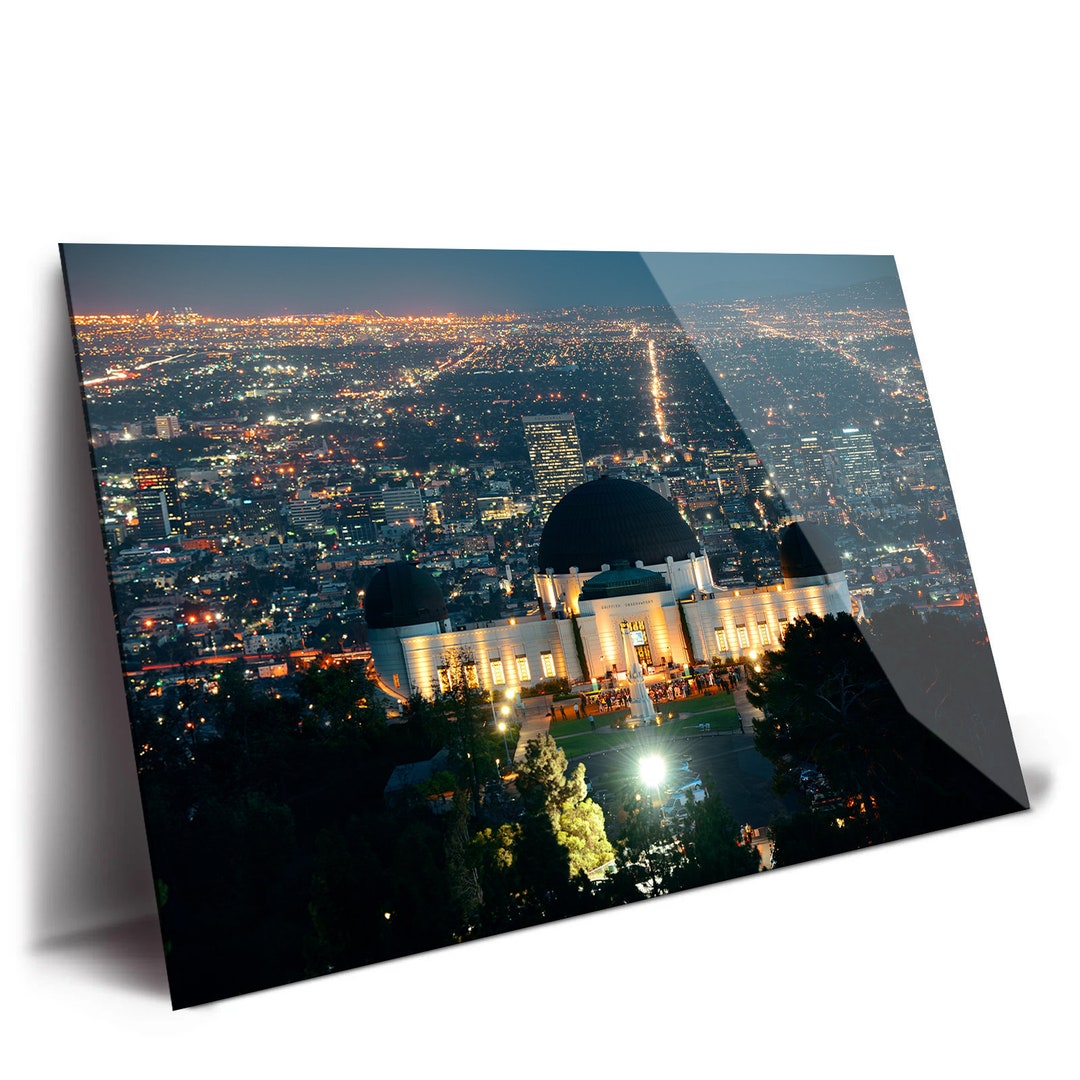 Griffith Observatory Nightscape Metal Print - Los Angeles Skyline Wall ...