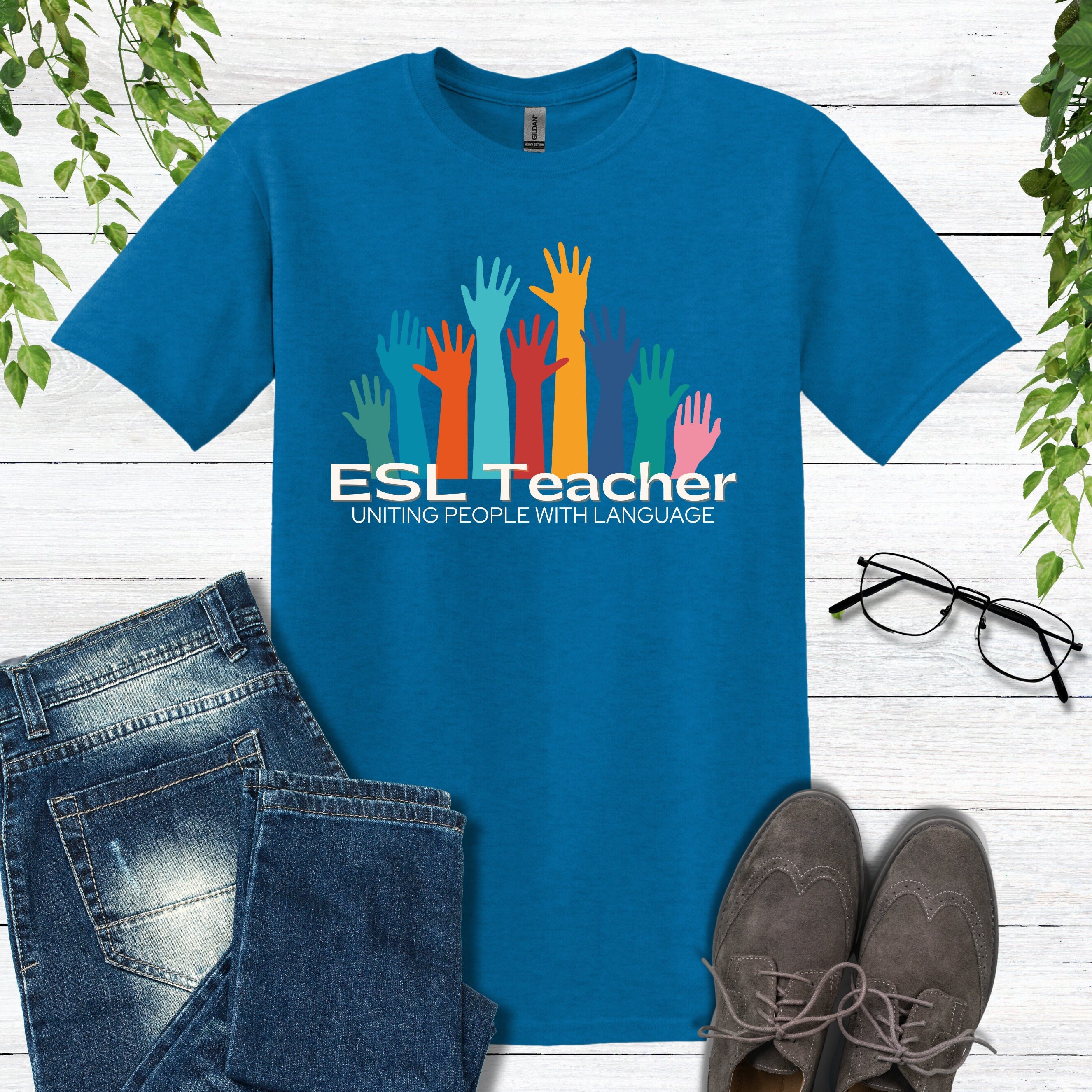 ESL Teacher Shirt Uniting People With Language T Shirt Gifts - Etsy