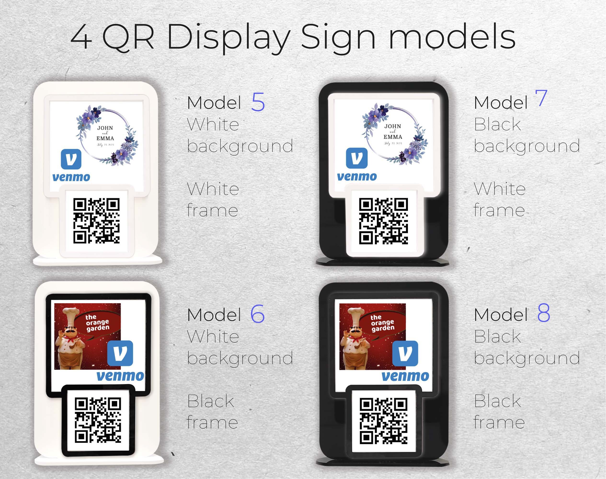 Venmo Qr Code Sign Venmo Qr Code Sign Qr Code Wedding - Etsy UK