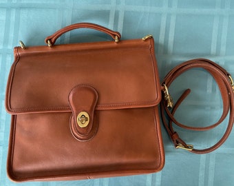 Vintage Coach Purse 90s Willis Crossbody Satchel Bag Authentic Black ...