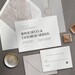 Insert Card Template, Minimal Modern Detail Card, Simple Elegant ...