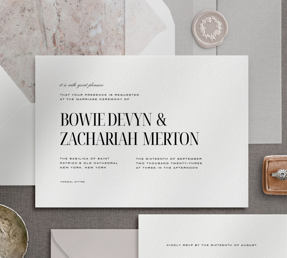 Insert Card Template, Minimal Modern Detail Card, Simple Elegant ...