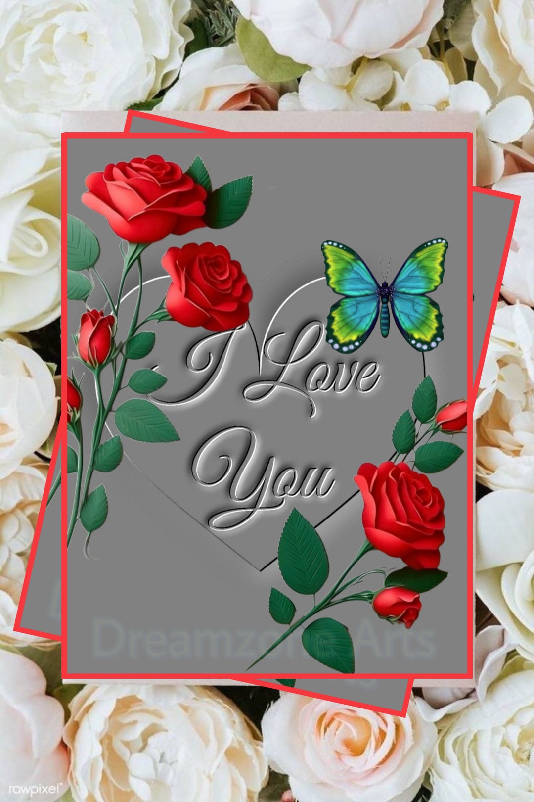 Printable Card Template I Love You Template Card Digital Png Image High ...