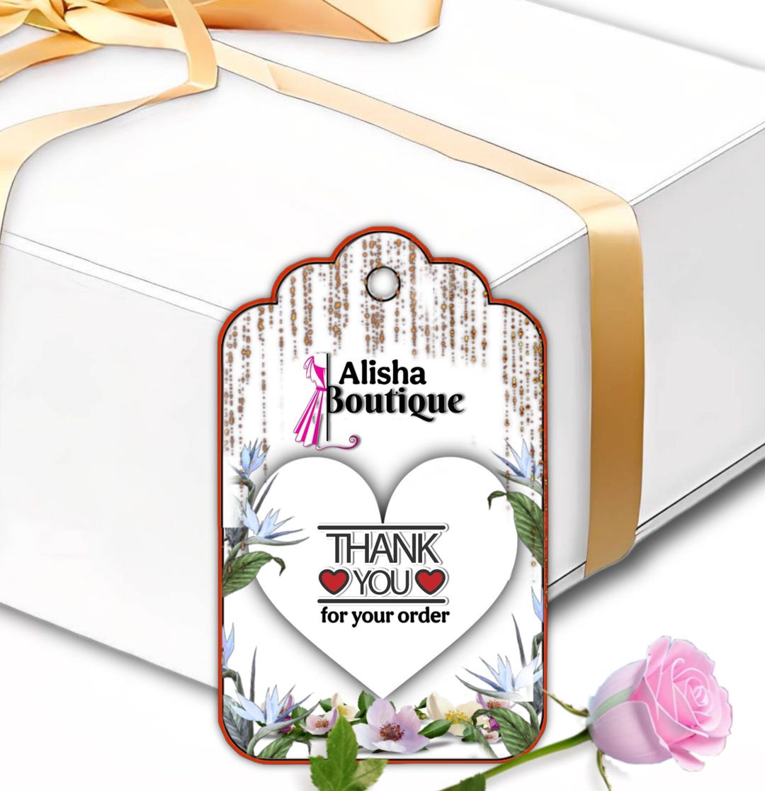 Editable Thank You Tag Card Design Png Image, Small Bussiness Cards ...
