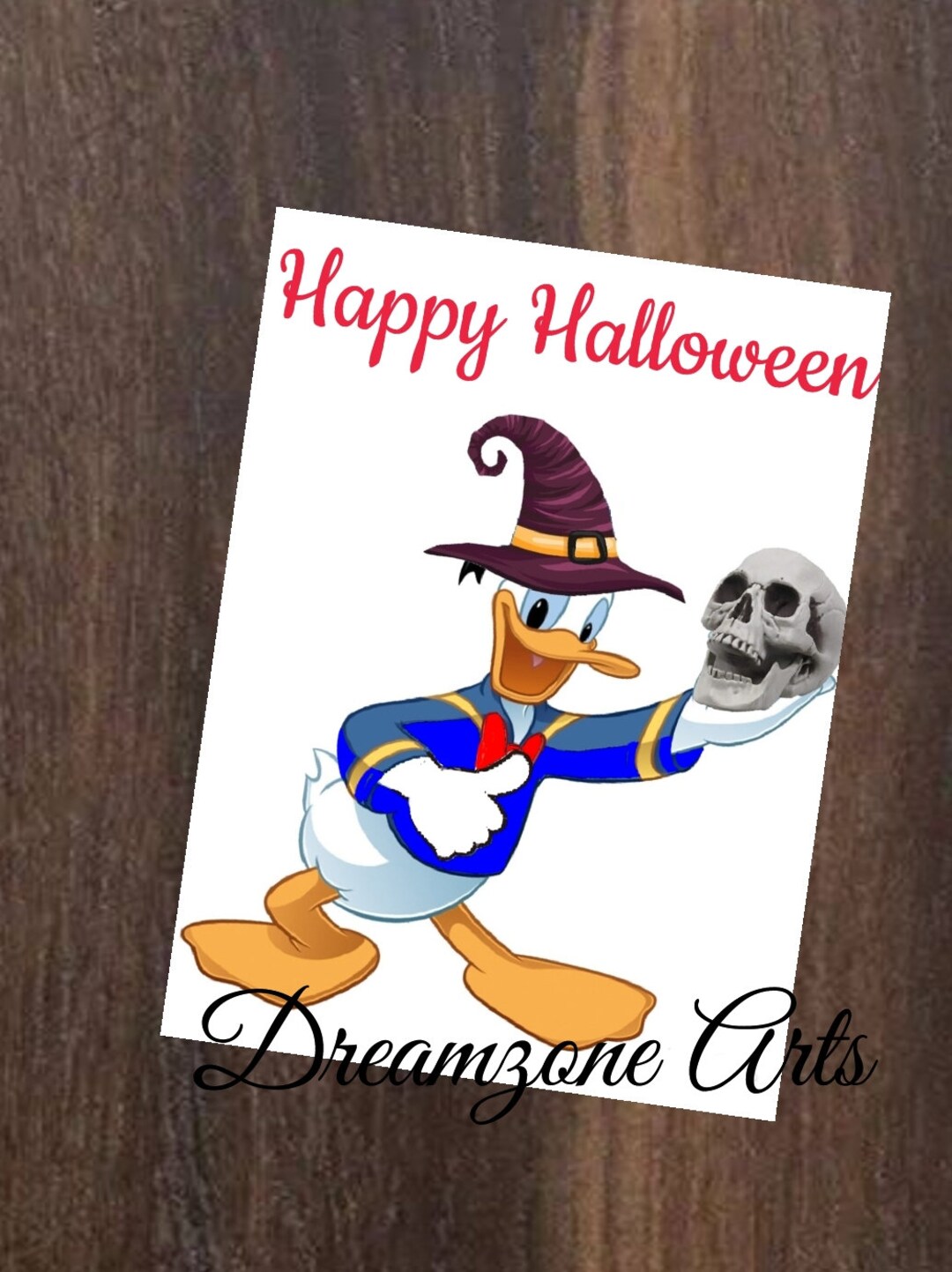 Halloween Digital Card Halloween Donald Duck Digital 300 Dpi - Etsy