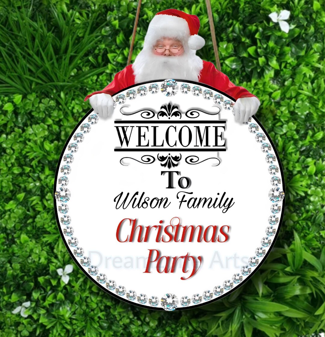 Christmas Party Welcome Template, christmas Printable Cards Friendsmas ...