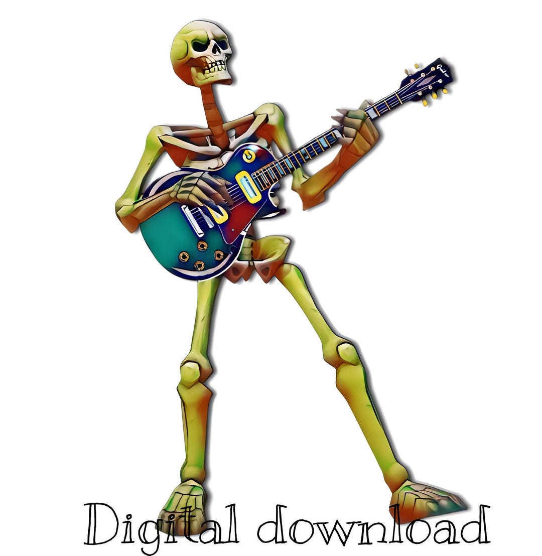 Musical Skeleton Illustration Clipart – Transparent PNG Download, Ghost ...