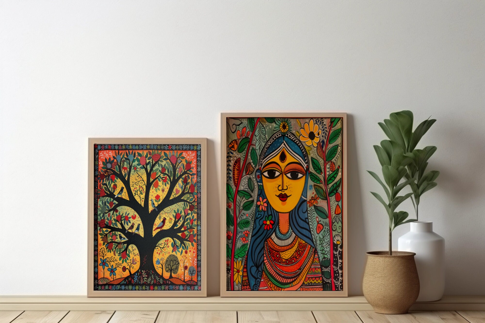 Mithila Magic: Madhubani-inspired Art Set - Etsy