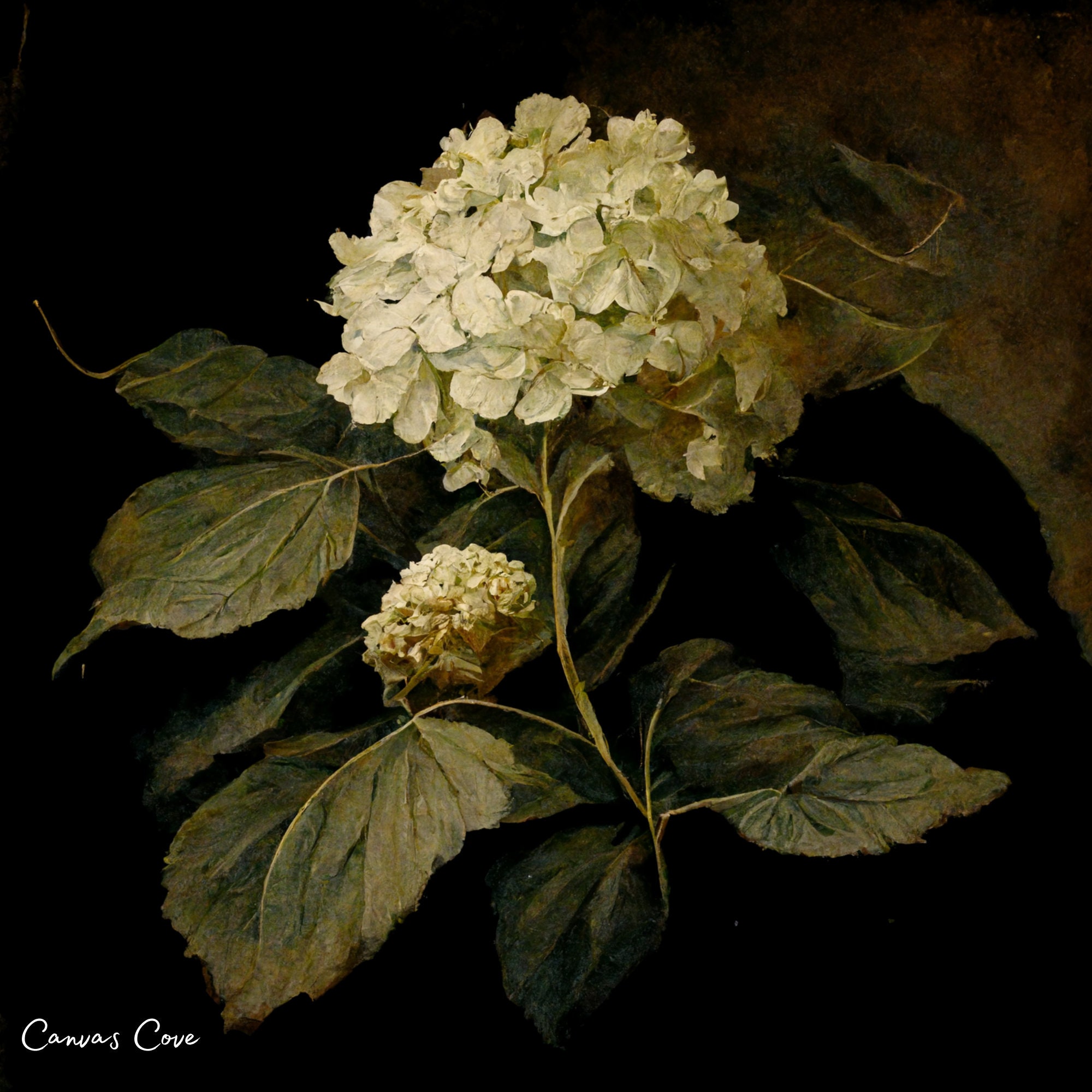 PRINTABLE Hydrangea Painting I Digital Flower Art - Etsy