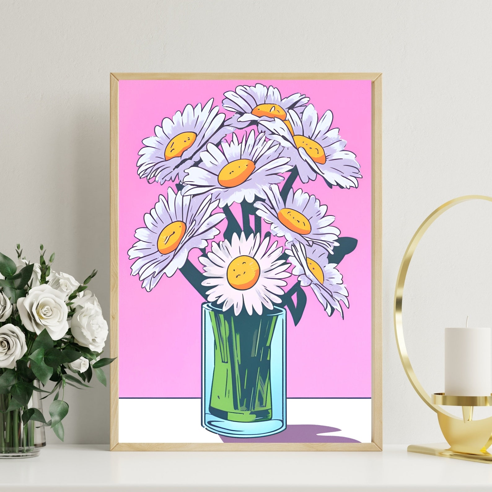 10 Retro Flower Citypop 80s Style Pastel Wall Art | Vintage Aesthetic ...