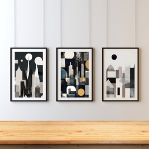 Modern and Trendy Night City Collage Art - Unique Nightscape Artwork ...