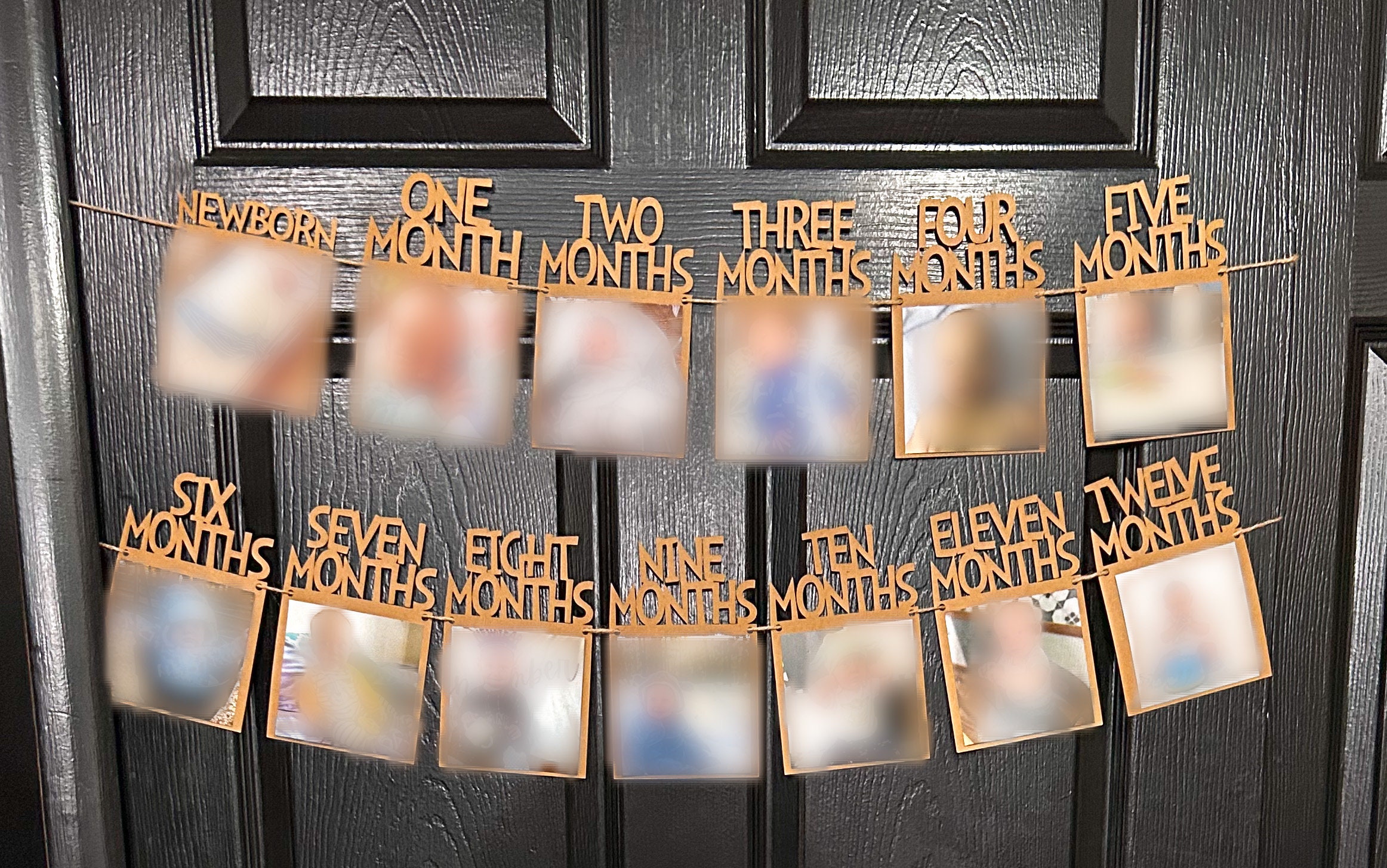 Monthly Photo Banner, First Birthday Photo Banner, Photo Banner ...