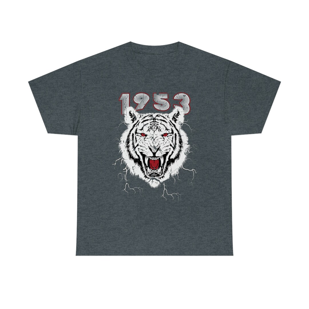 1953 Vintage White Tiger T-shirt W/color Choices Tee Punk Rock N Roll ...