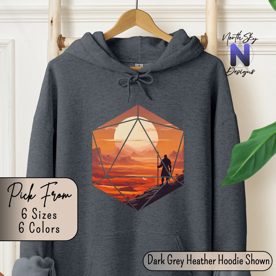Fantasy Art Hooded Sweatshirt, Funny Dungeons and Dragons Hoodie, RPG ...