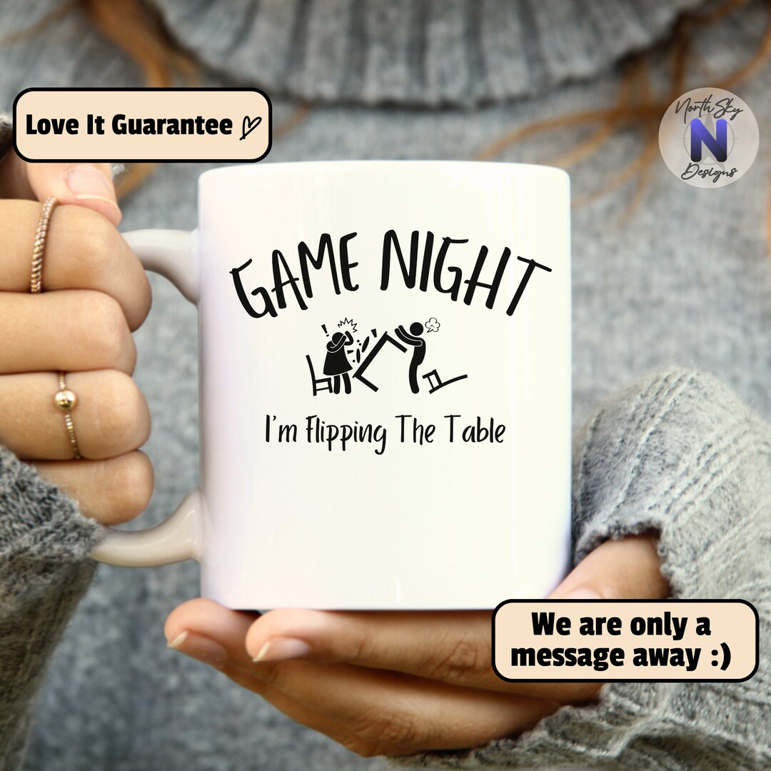 I'm Flipping the Table, Board Game Enthusiast Mug, Cute Mug for Game ...
