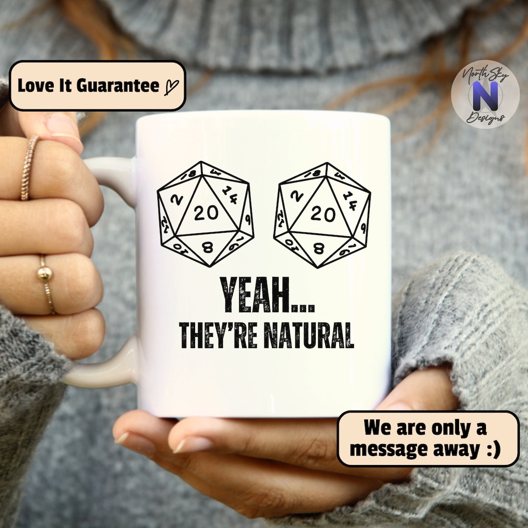 Yeah They're Natural, Dungeons and Dragons Class Mug, Dnd Mug Gift ...