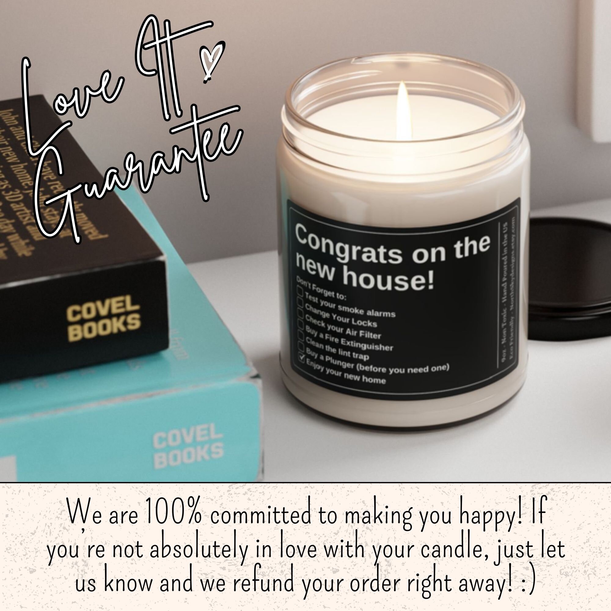 Congrats on the New House Housewarming Candle Funny New House Gift ...
