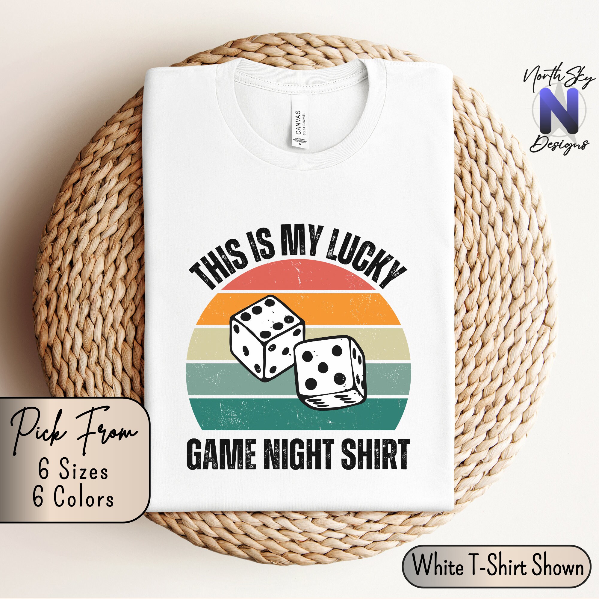 This is My Lucky Game Night Shirt, Game Night Shirt Gift, Funny Unique ...