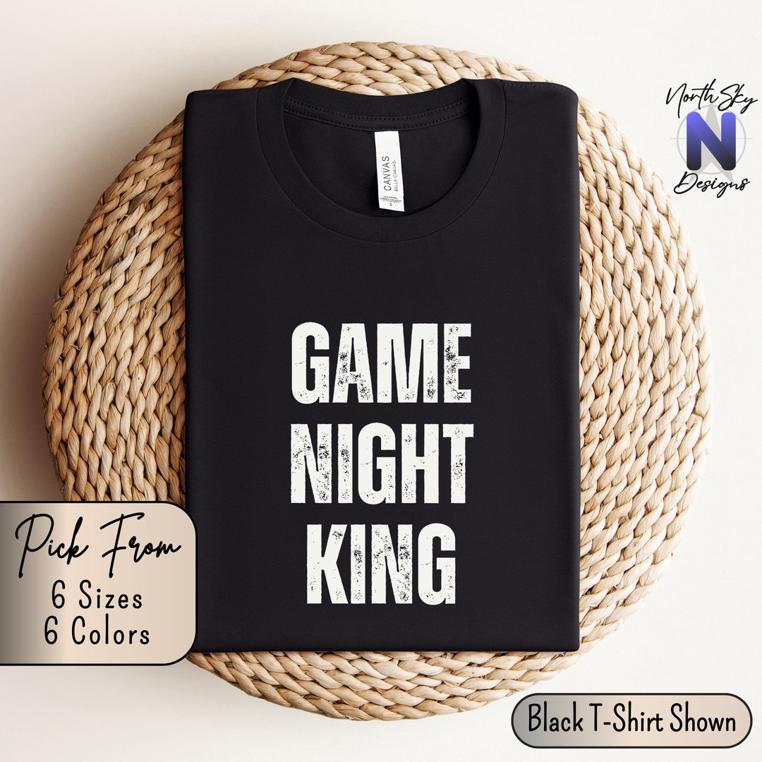 Game Night King, Men's Game Night Shirt, Gift for Men Husband, RPG ...