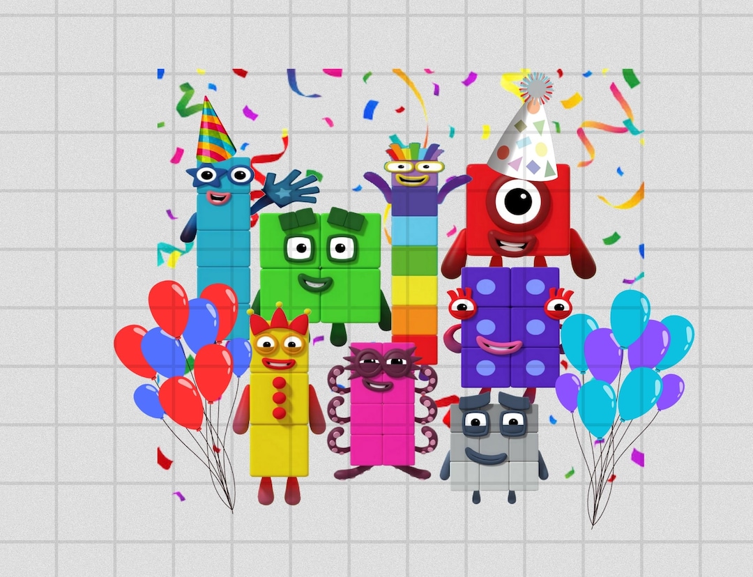 NumberBlocks Png Number Blocks Png NumberBlocks Anniversaire - Etsy Canada