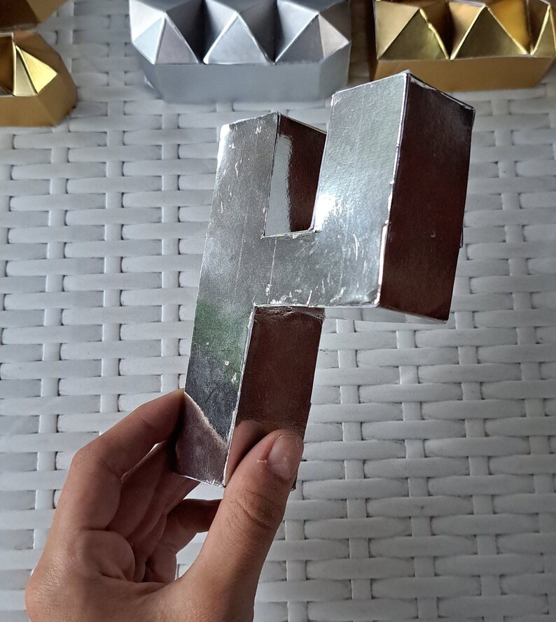 Papercraft Number 2024, PDF Template for New Year, Party Decoration ...