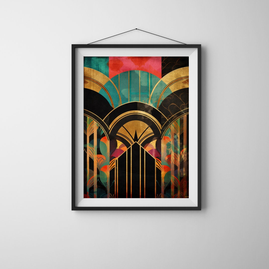 The Art of Style: Vintage Art Deco Prints for Home & Office Décor - Etsy