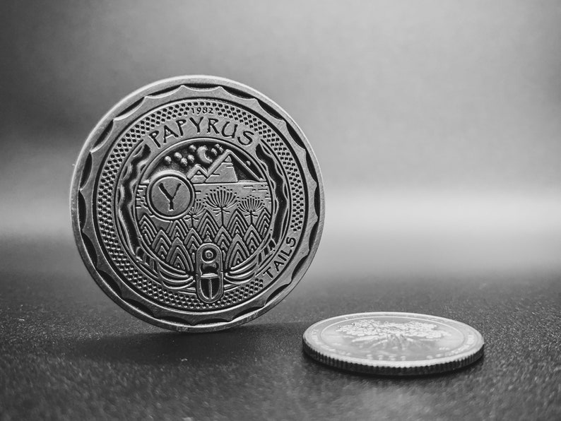 Comic Sans Papyrus 1.5" Coin - Etsy