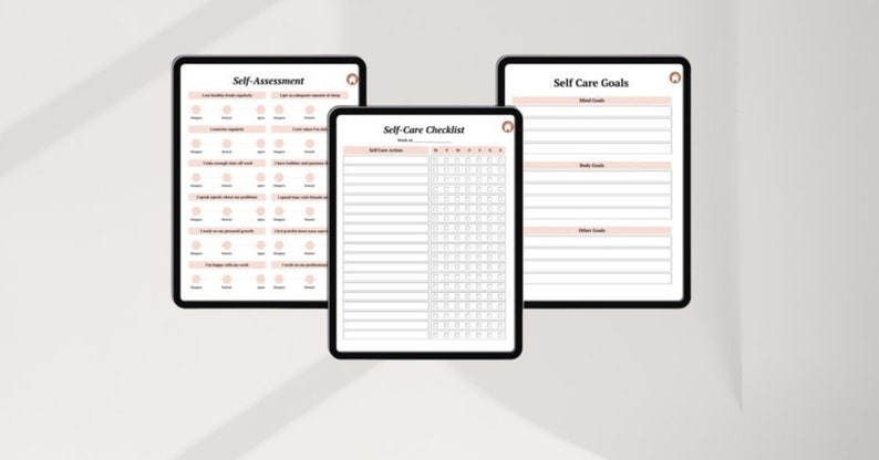 Self-care Planner Printable Mindfulness Workbook Self-love Journal ...