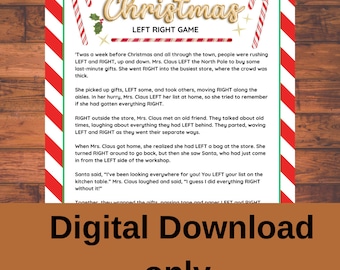 Left Right Game for Christmas, the Wright Family Funny Stories, Pass ...