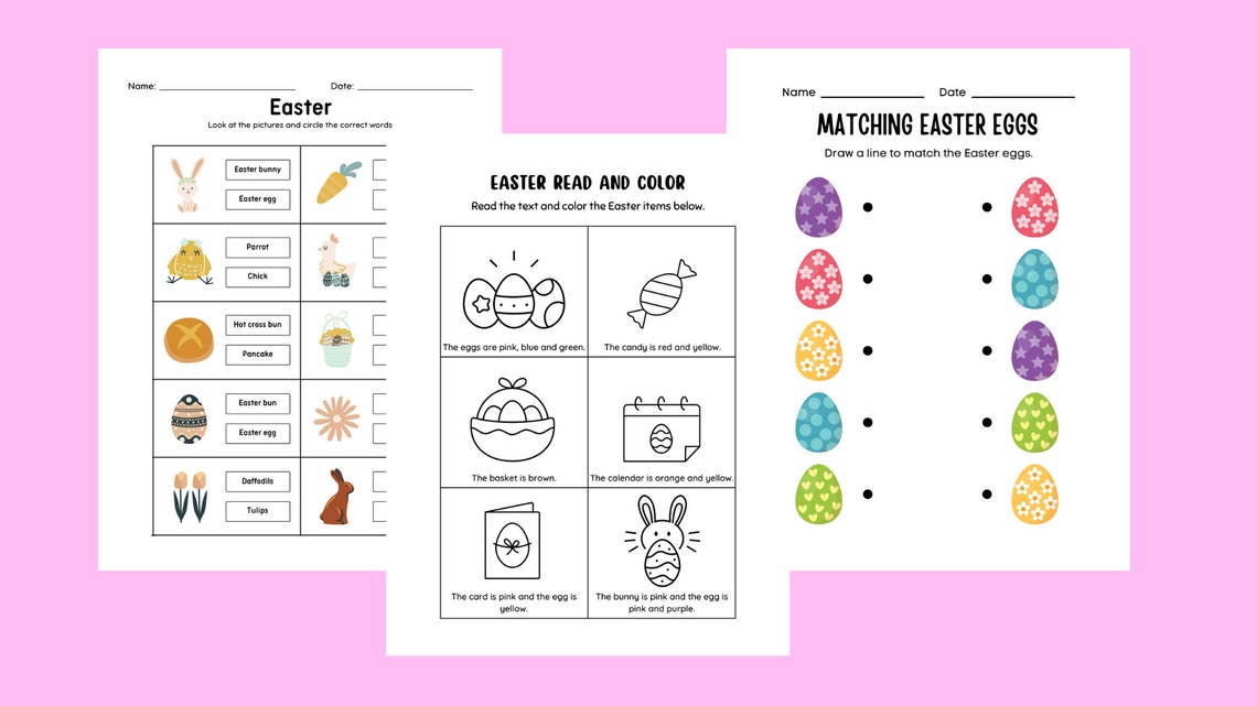 Easter Game Bundle Printable Easter Games for Kids Party Games and ...