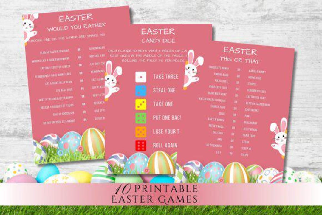 Easter Game Bundle | Printable Easter Games for Kids | Party Games and ...