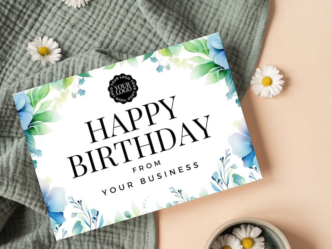 Happy Birthday Cards for Clients, Corporate Birthday Cards, Customer ...