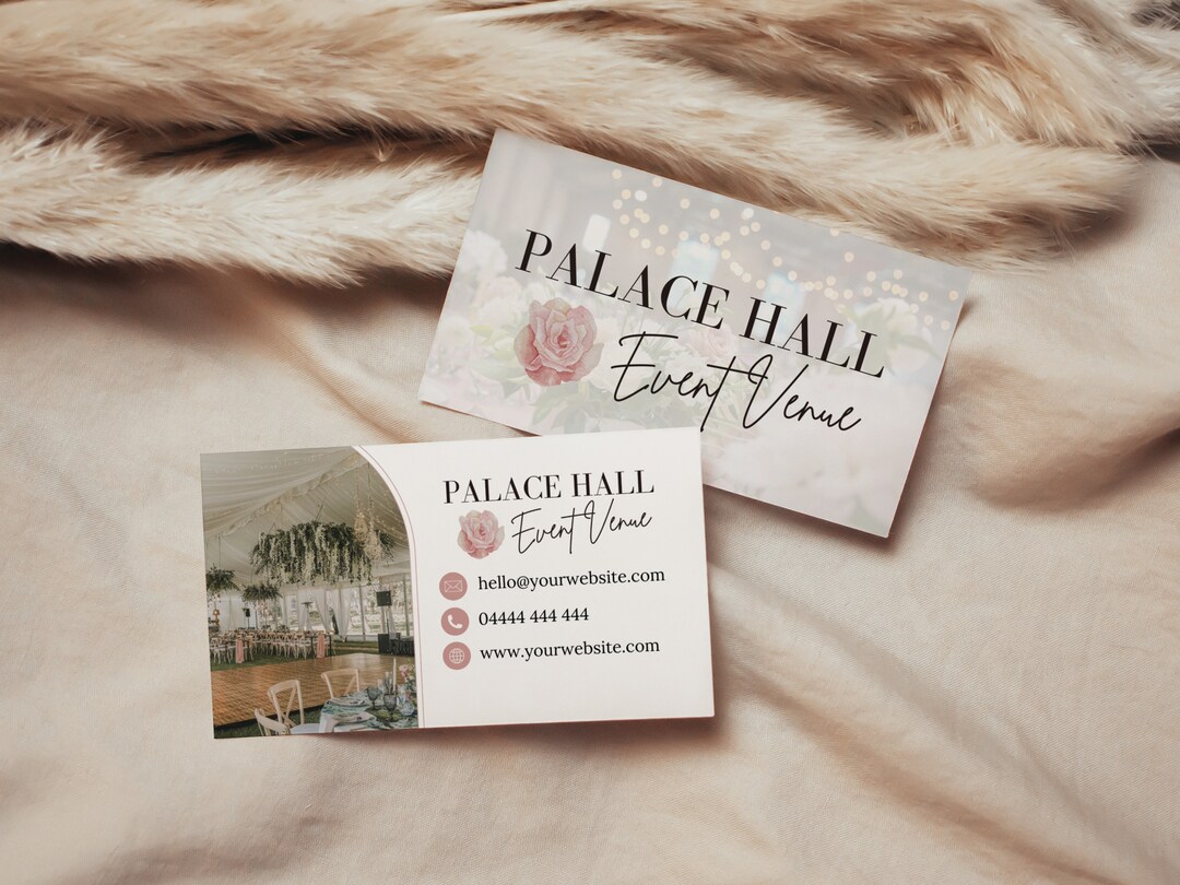 Event Venue Business Cards, INSTANT DOWNLOAD, Event Space Rental Cards ...