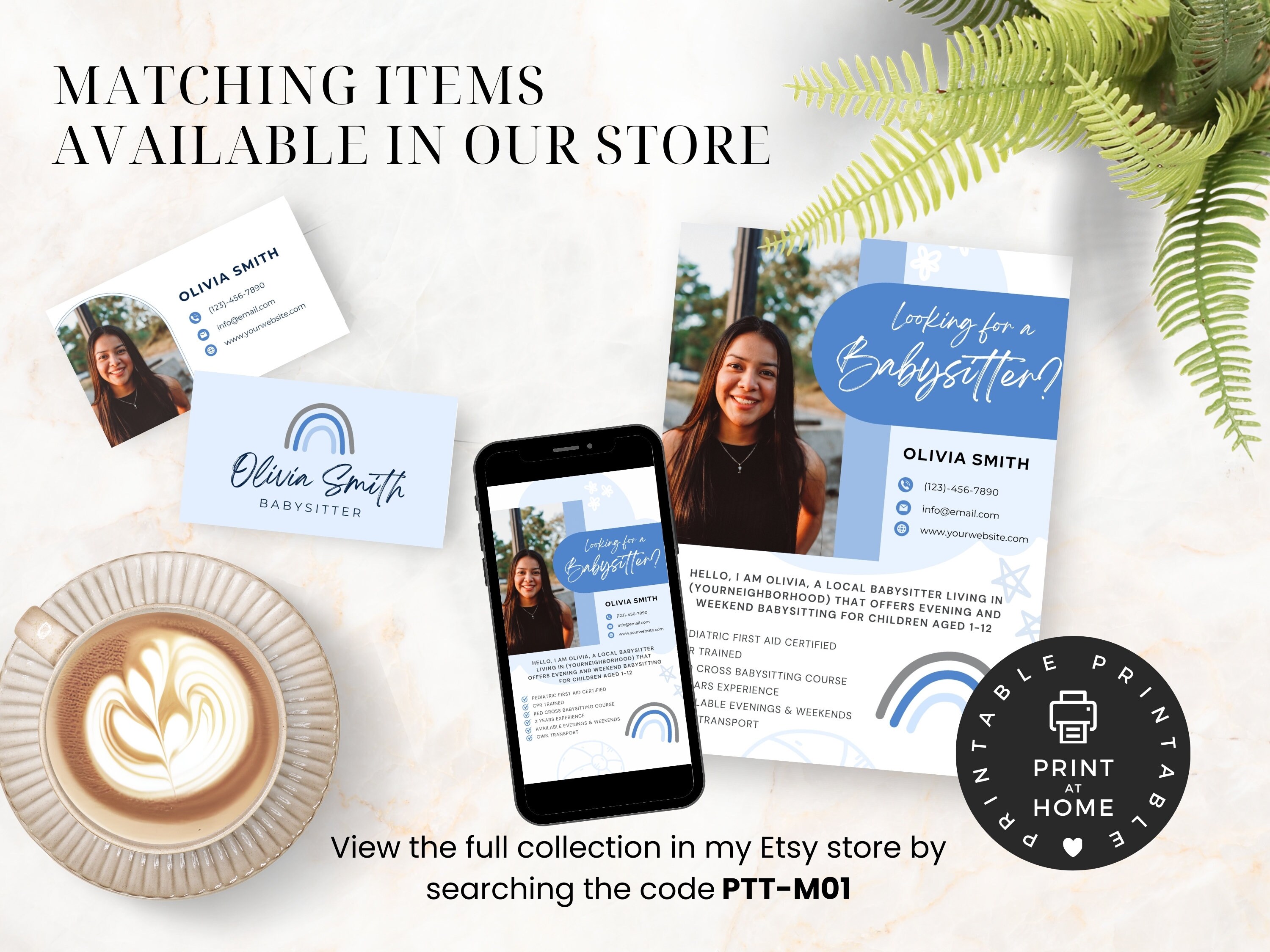 Babysitting Flyer Template, Poster for Babysitter, INSTANT DOWNLOAD, Editable Canva Template ...