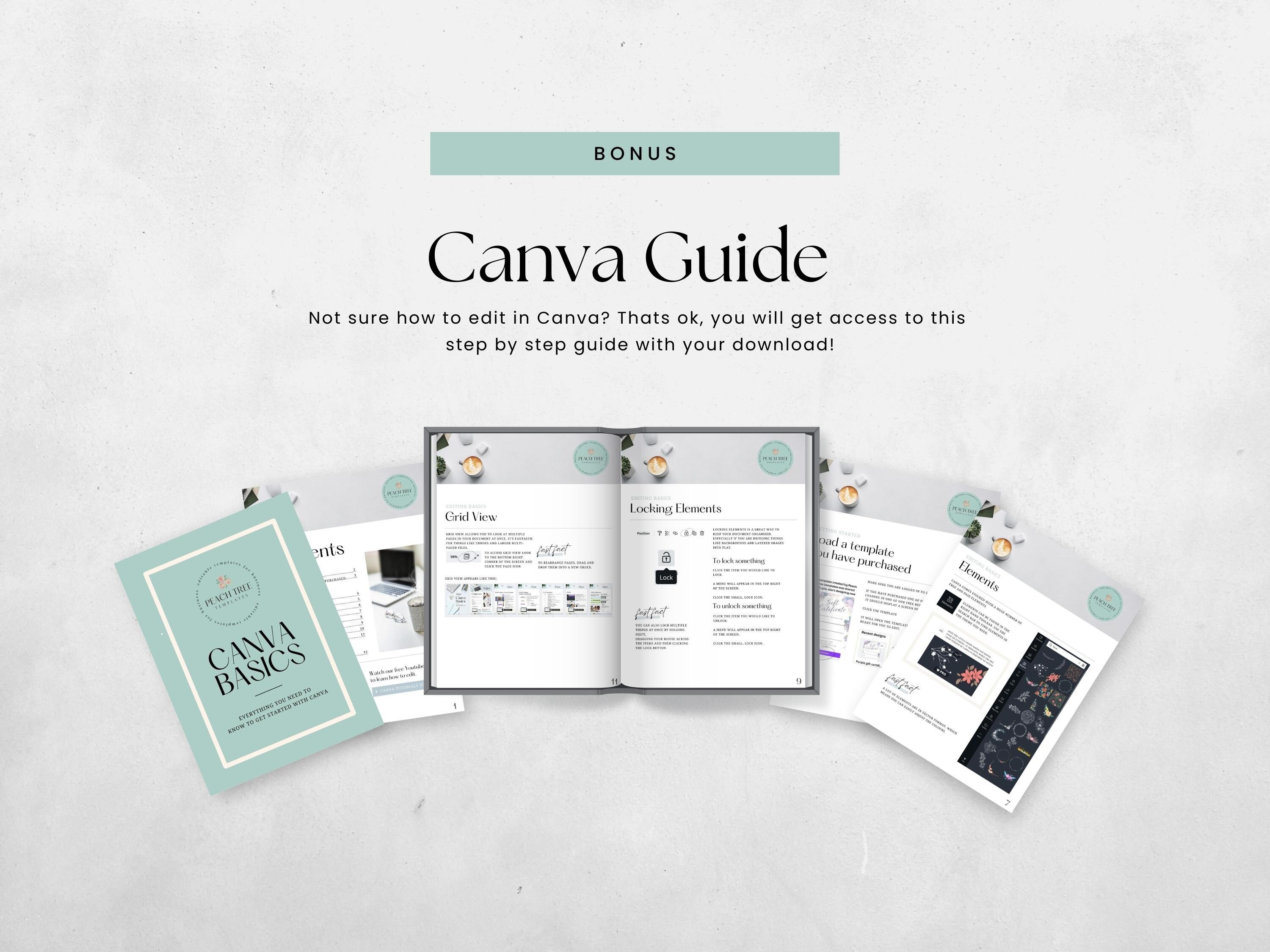 Price List Template for Cleaning Services, Editable Canva Template, DIY ...