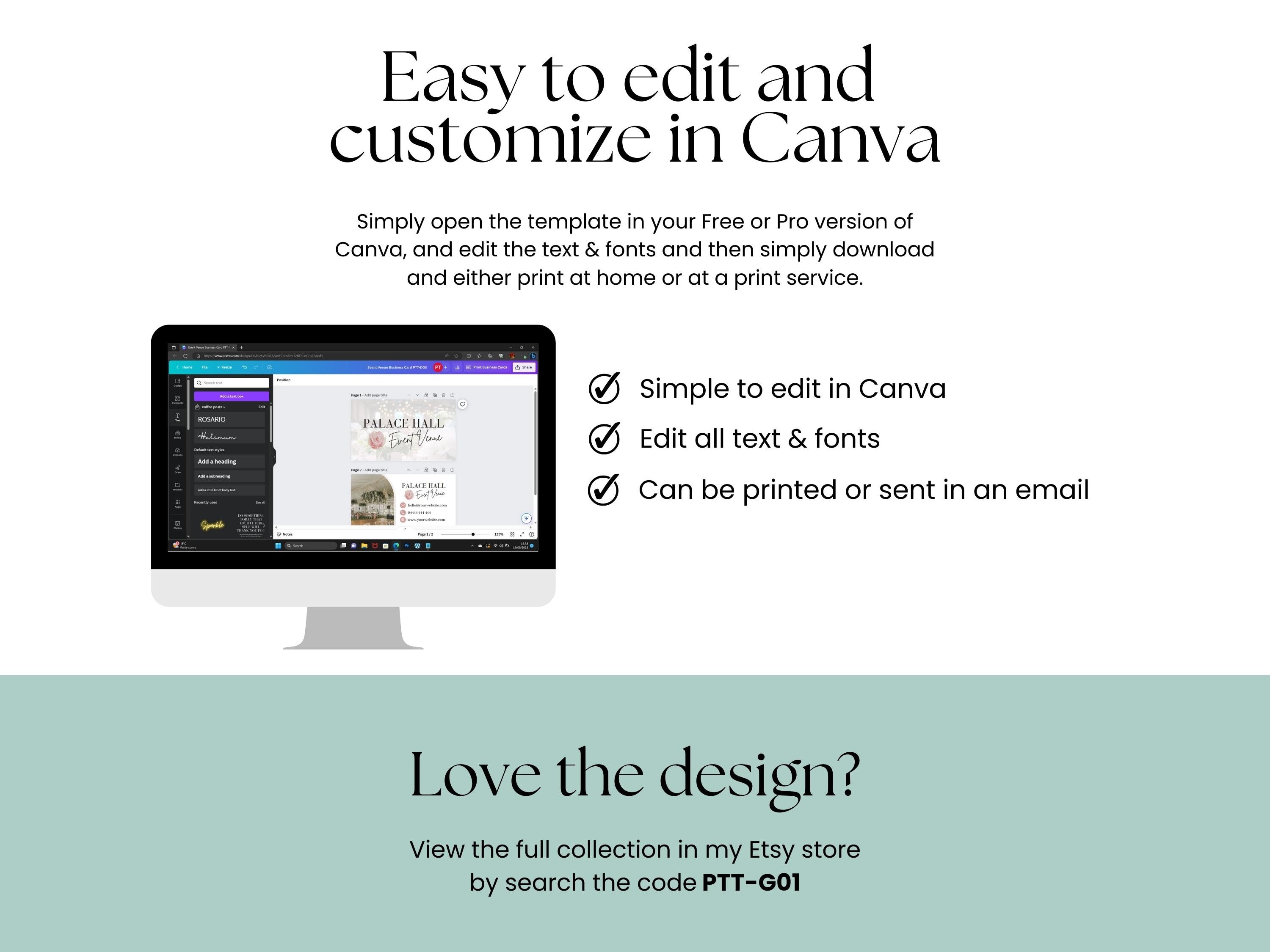 Event Venue Business Cards, INSTANT DOWNLOAD, Event Space Rental Cards ...